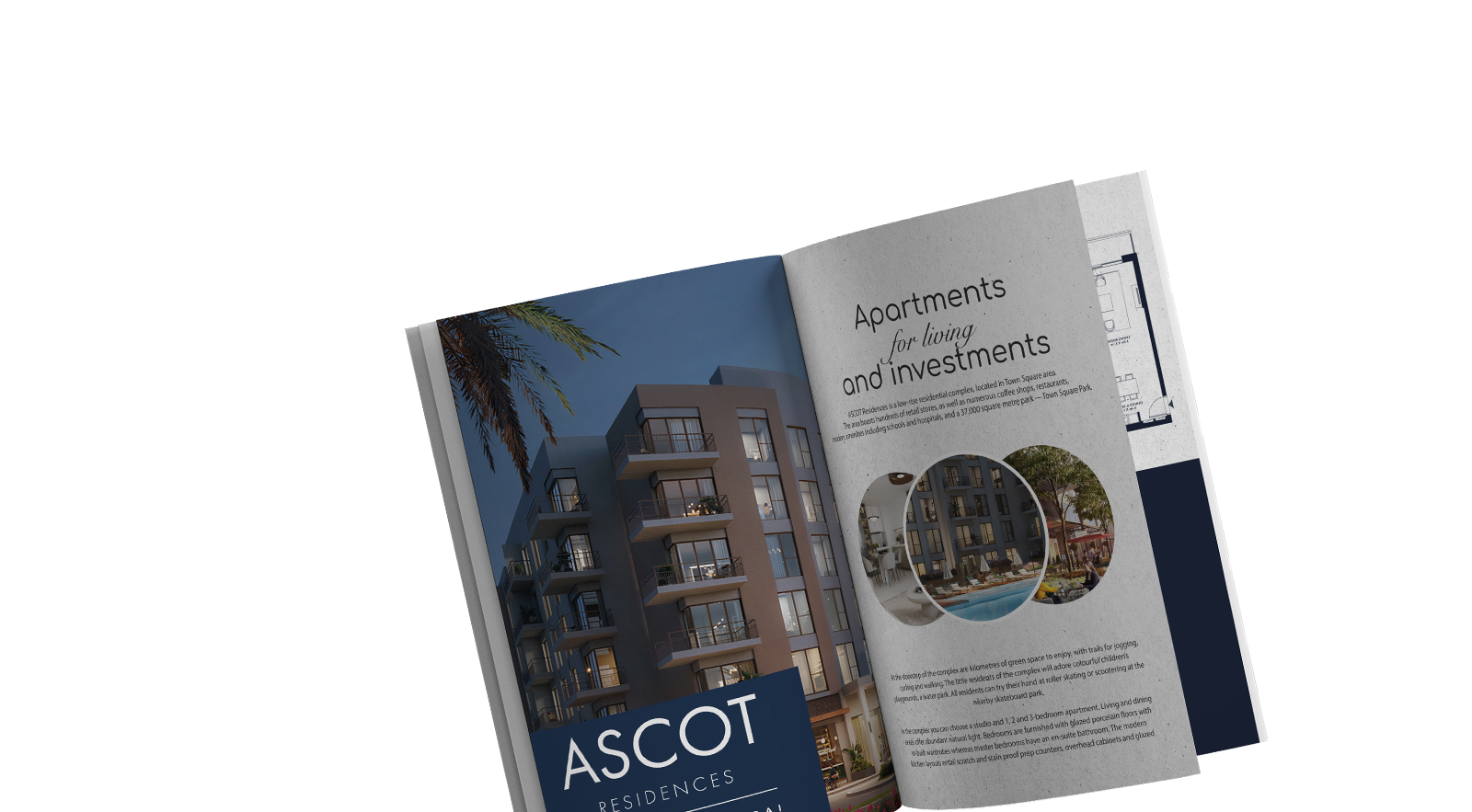 ASCOT Residences is a low-rise residential project in the green area of Town Square.